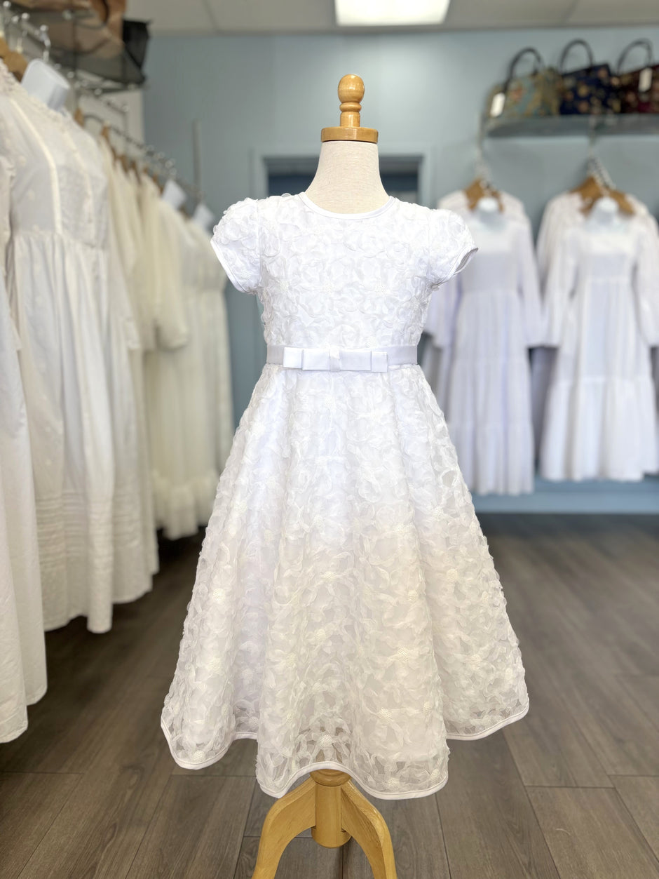 Girls White Dresses for LDS Baptism, First Communion, Christening ...