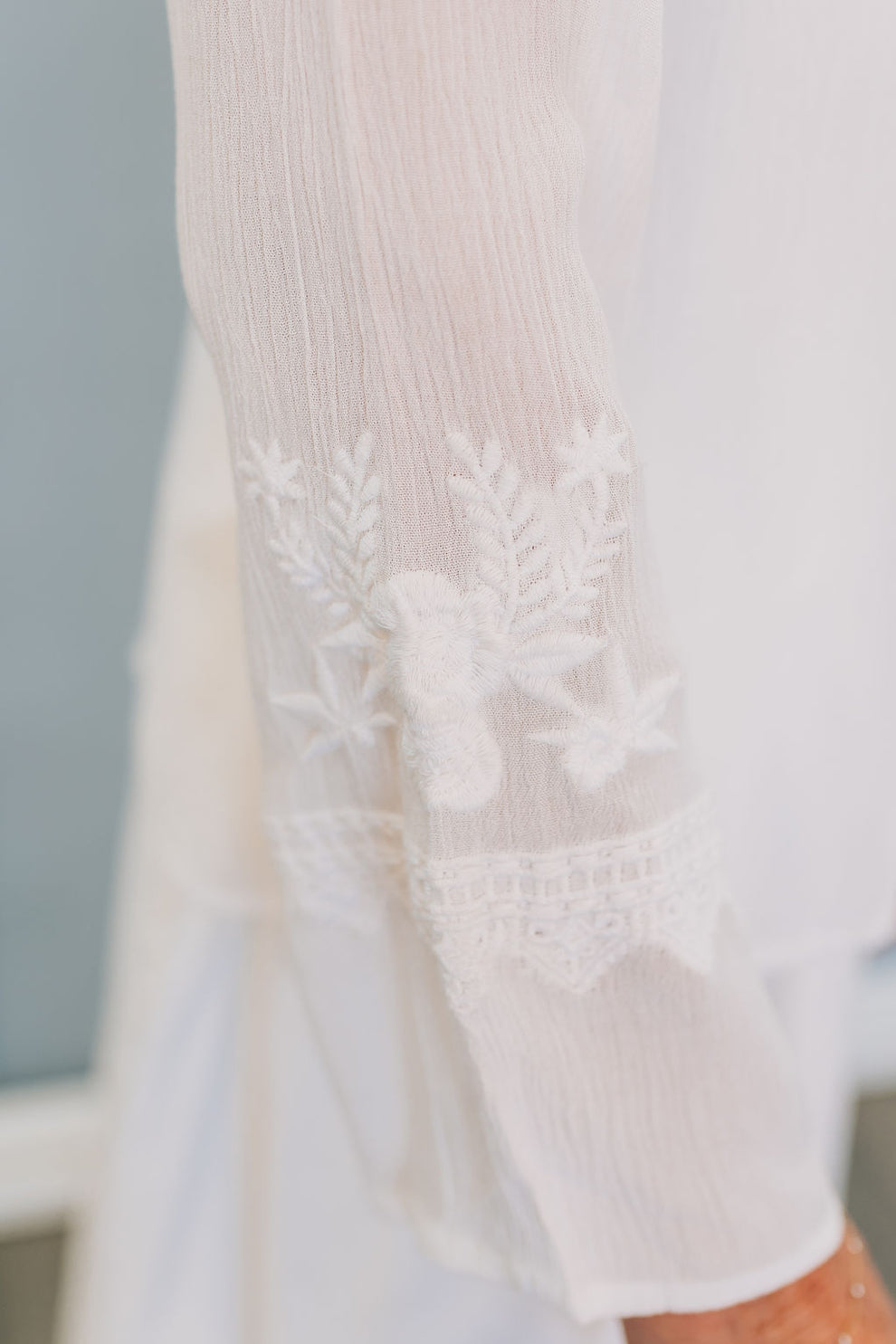 Embroidered Top – Dressed in White