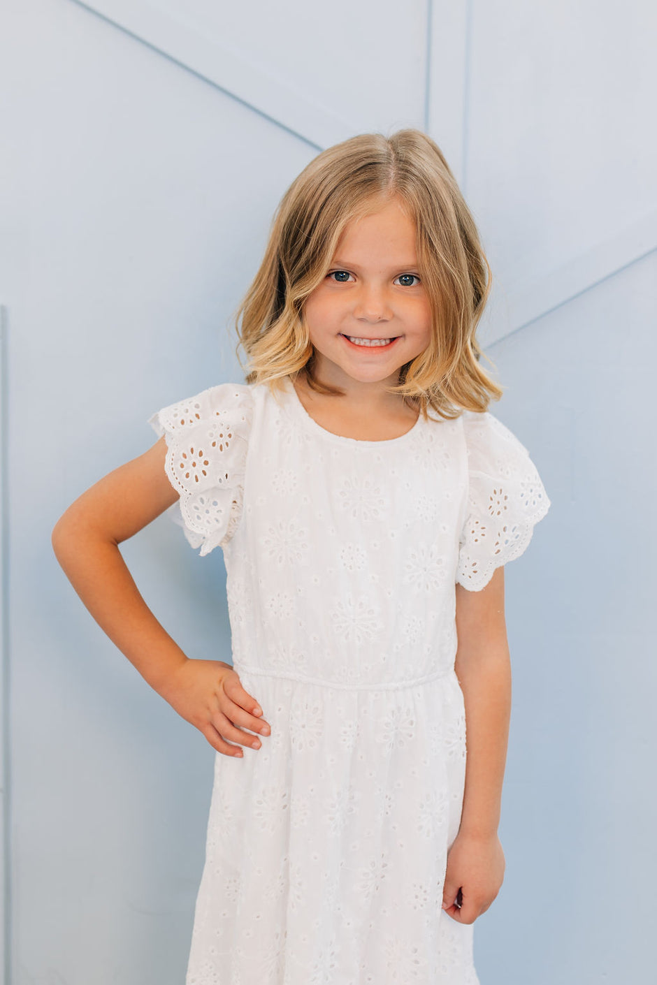 Girls White Dresses for LDS Baptism, First Communion, Christening ...