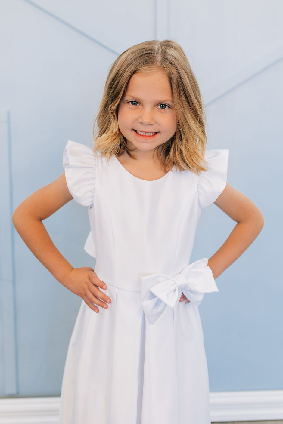 Girls White Dresses for LDS Baptism, First Communion, Christening ...