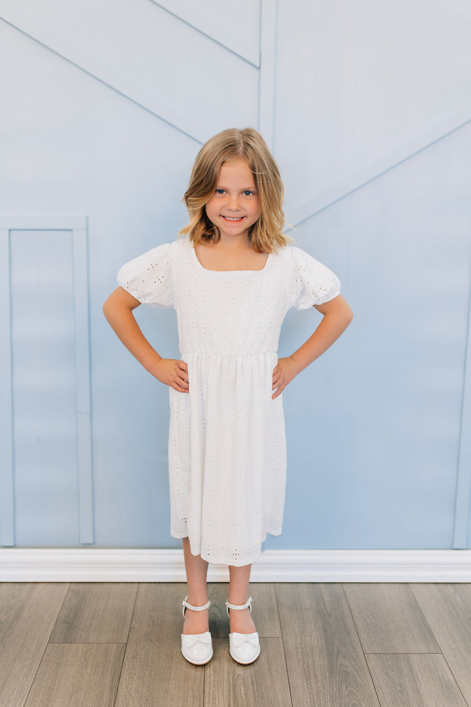 Girls White Dresses for LDS Baptism, First Communion, Christening ...