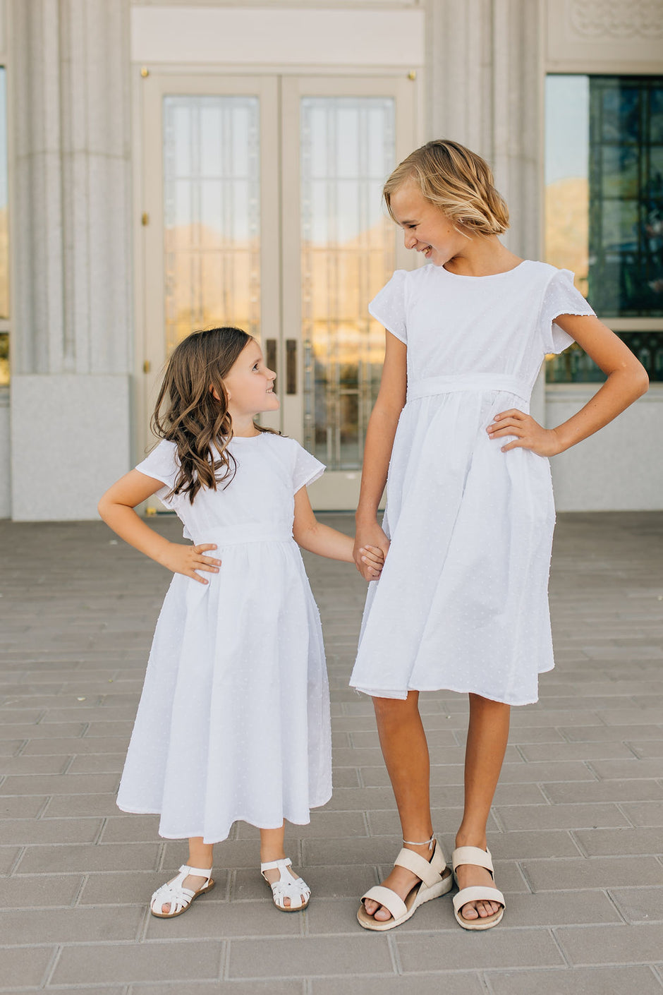 Girls White Dresses for LDS Baptism, First Communion, Christening ...