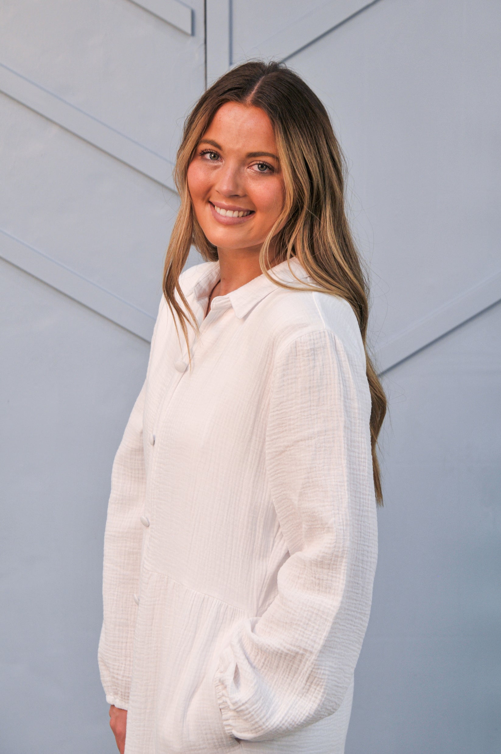 Cotton Zipper Dress-NEW – Dressed in White