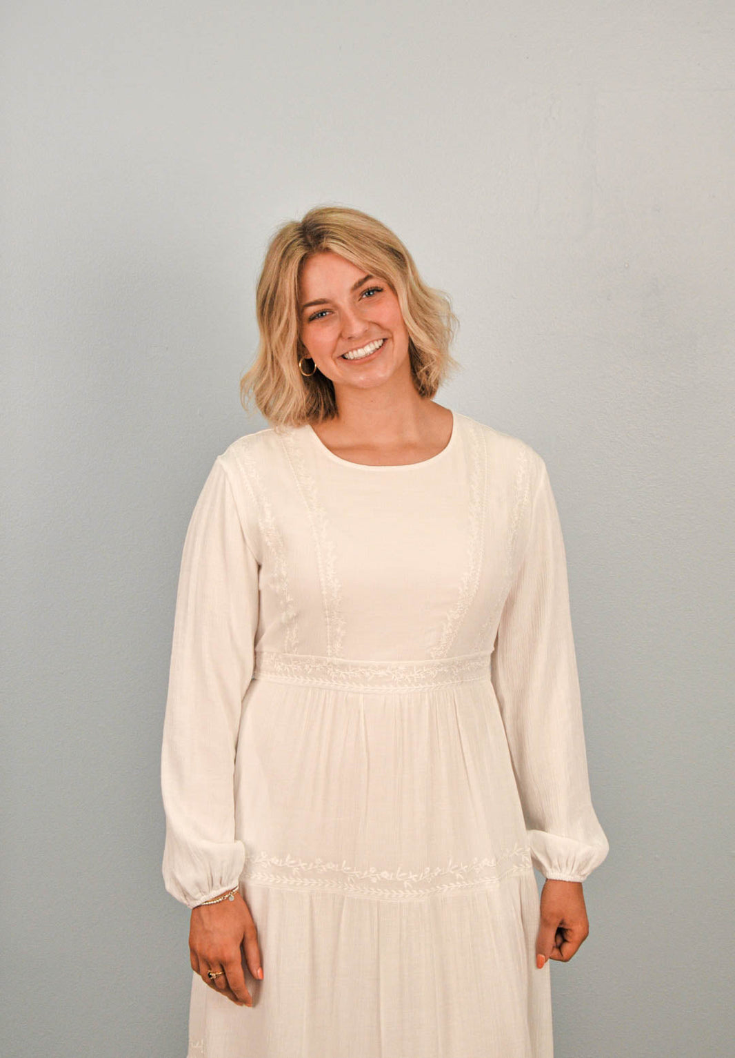 White Elegant Womens Temple Dresses & Baptism Gowns | Dressed in White