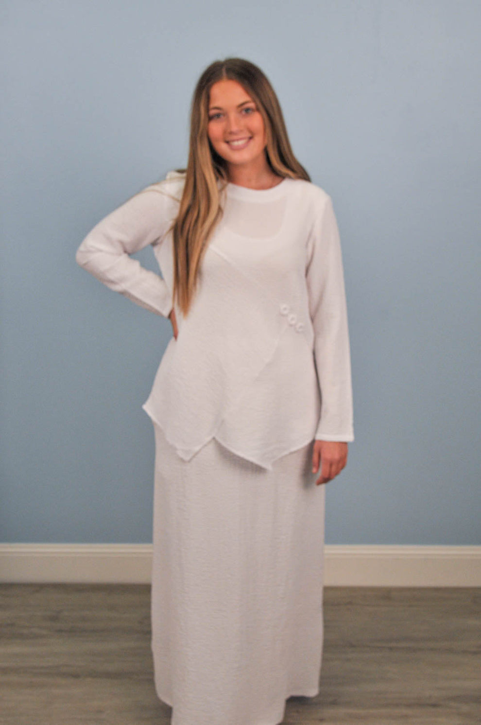 Ireland Temple Top | LDS Temple Clothing – Dressed in White